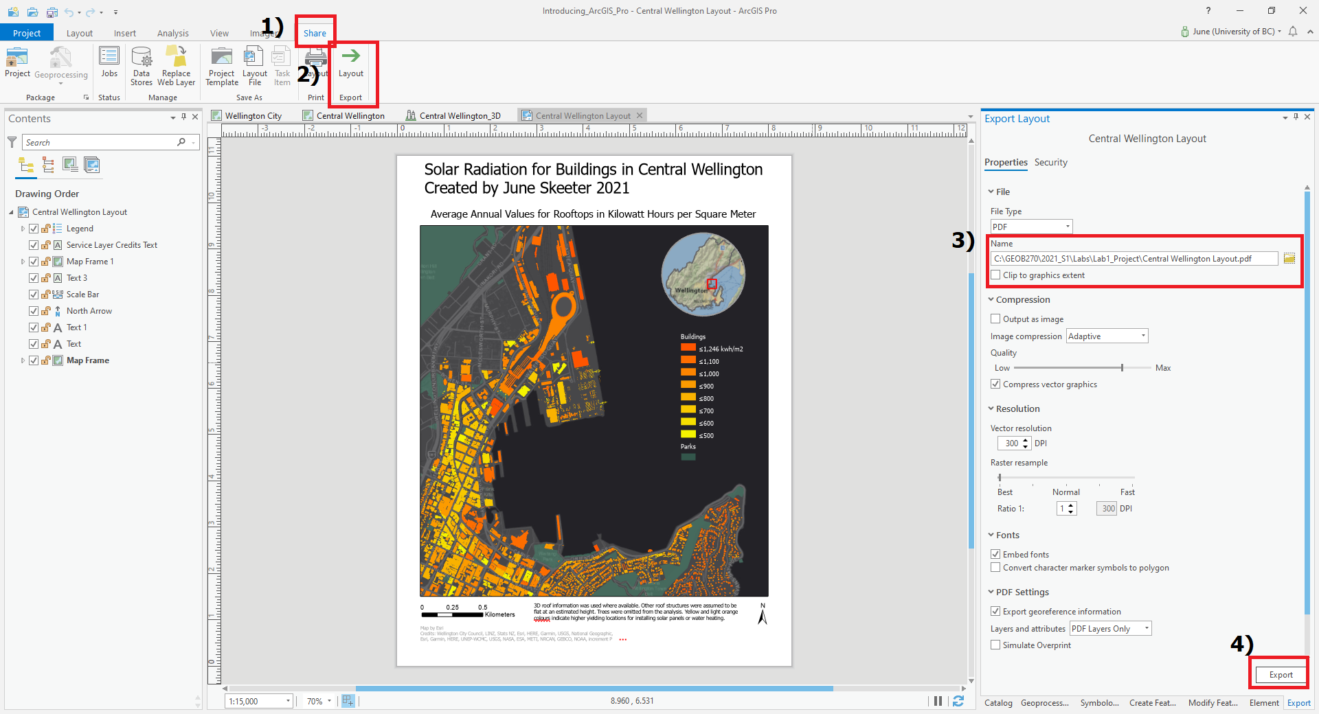 GEOS 270 Labs - Introduction to ArcGIS Pro